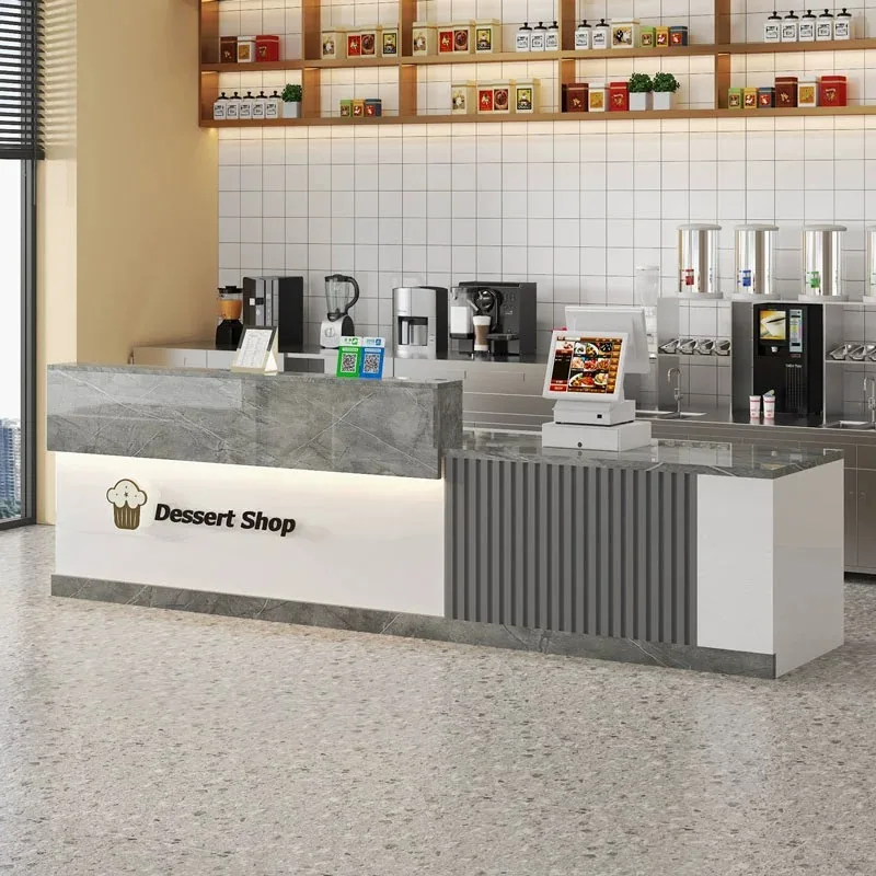 Customizable Commercial Small Reception Desk Shopping Mall Shelf Retail ...