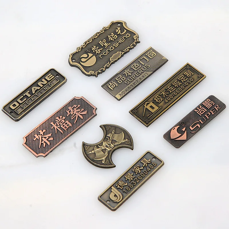 Custom Logo Metal Plate Blank Nameplate Motorcycle Nameplate Metal ...