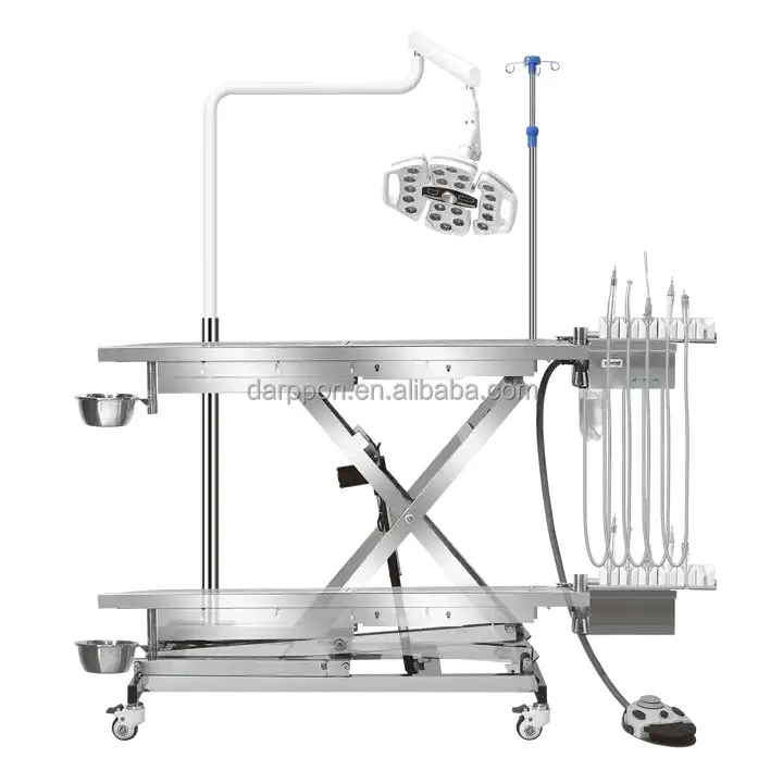 Stainless Steel Veterinary Surgical Table - Durable & Versatile