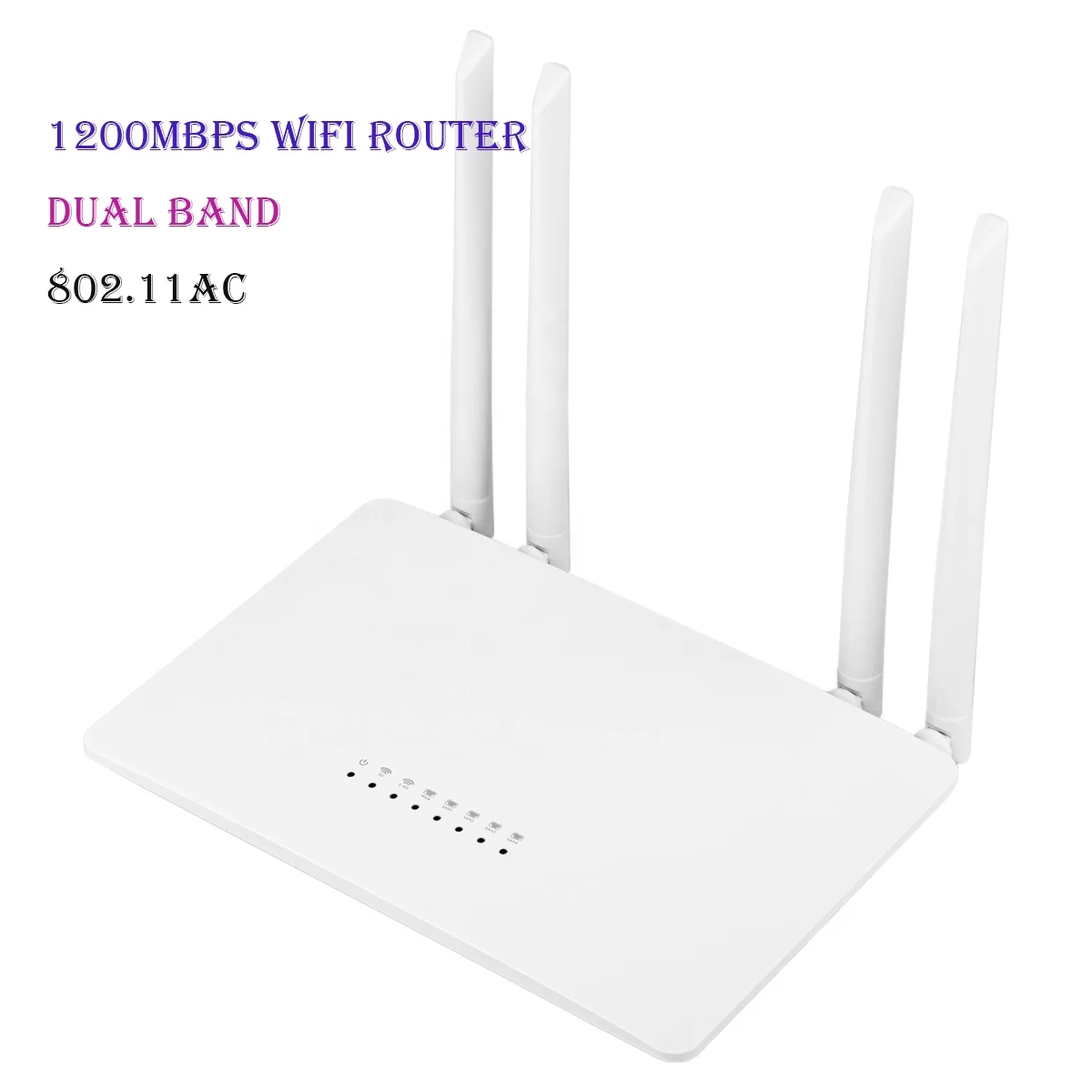 192.168.1.1 Wireless Router Dual Band 1200mbps Wifi Router With 4 ...