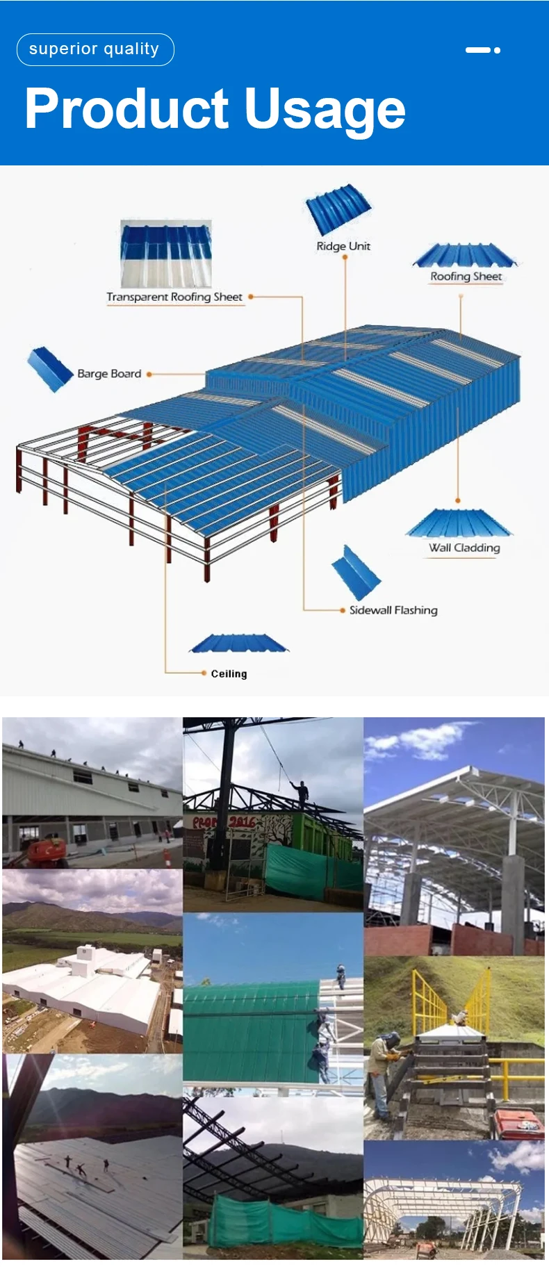 Colorbond Trapezoidal Corrugated Roof Iron Sheet/box Profiled Ibr ...