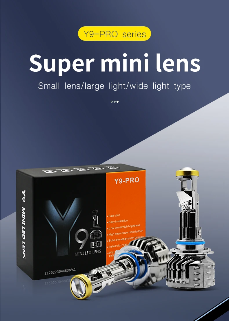 Superbleds MINI LED LENS Hb3 Laser LED Headlight para High Beam 9005 ...