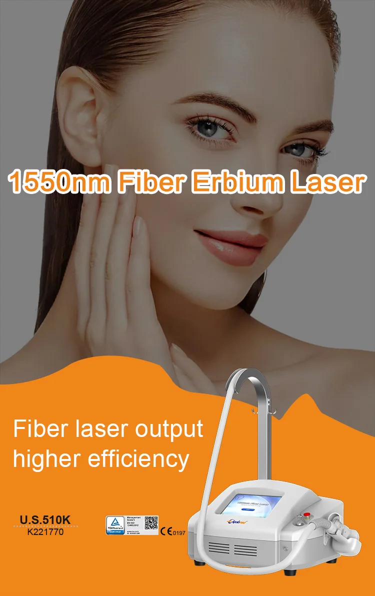 1550nm Er Yag Laser 1550nm Fractional Er Fiber Laser Medical Ce Skin Rejuvenation Acne Scar ...