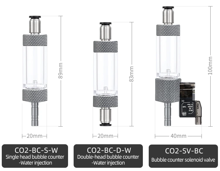 Wholesale Carbon Dioxide Equipment CO2 Bubble Counter Quick Plug Timing ...