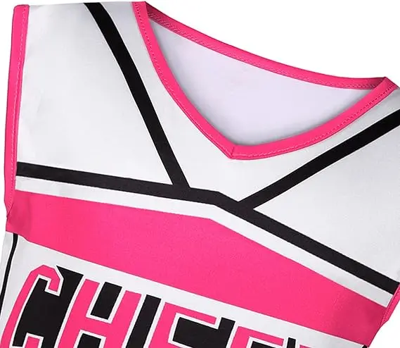 Custom Cheer Dance Uniforms Pink Cheerleading Uniform For Girls Dance ...