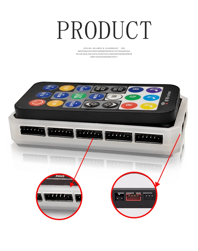 Manmu Newest Pc Fan Rgb Control 6 Pin 120mm Computer Argb Fan ...