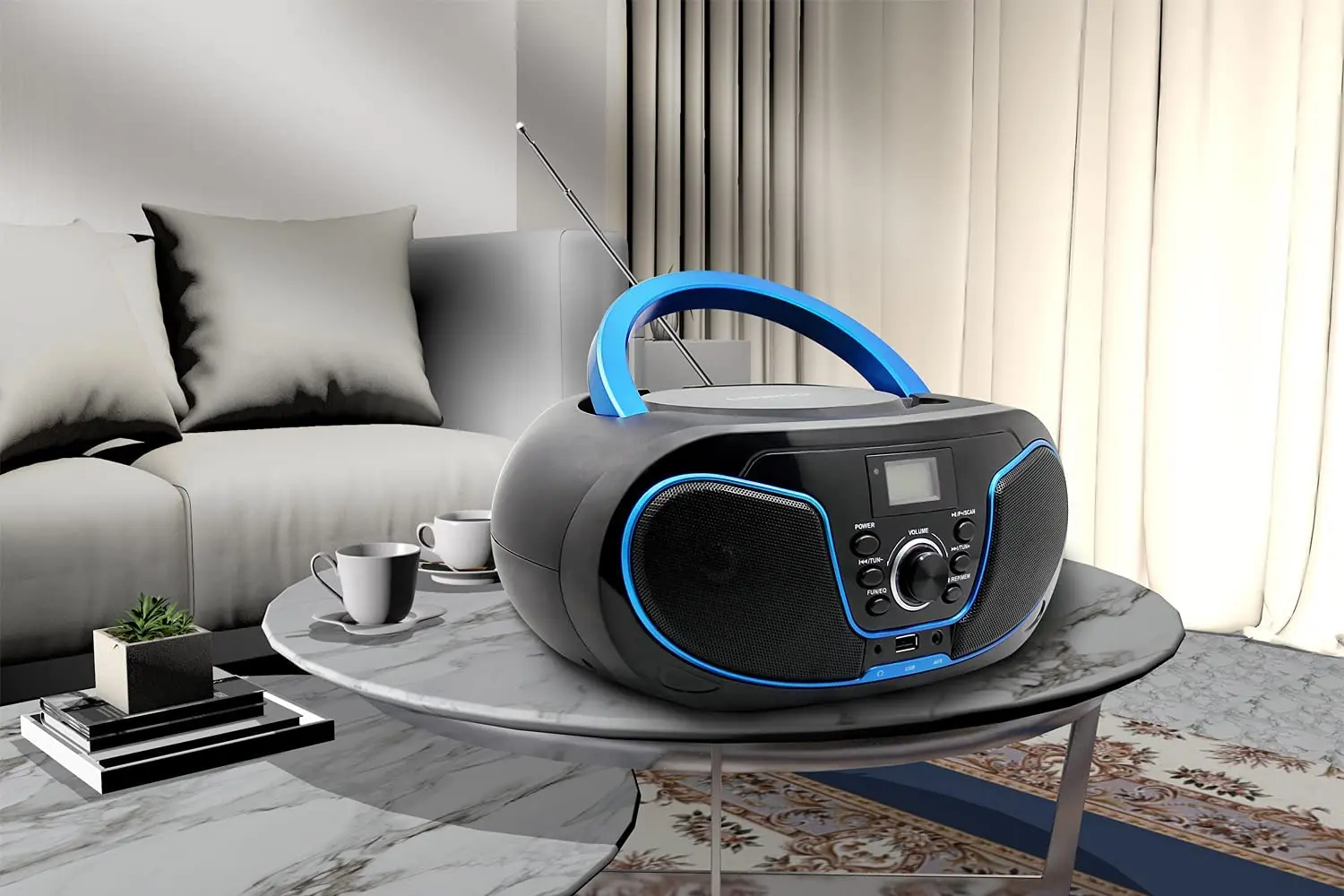 Portable Cd Player Boombox With Blue Tooth - Buy Cd Boombox,Portable Cd ...