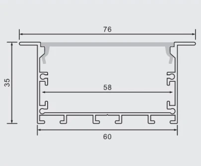 Sdw6035a Recessed Aluminum Led Profile For Ceiling Lighting & Led ...