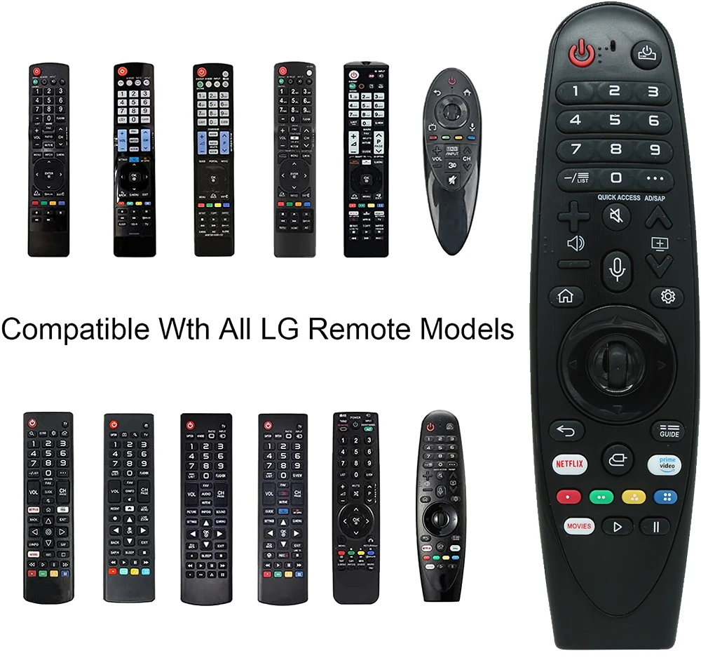 Huayu An-mr20ga Replacement For Lg Smart Tv Magic Remote Mr18ba Mr19ba ...