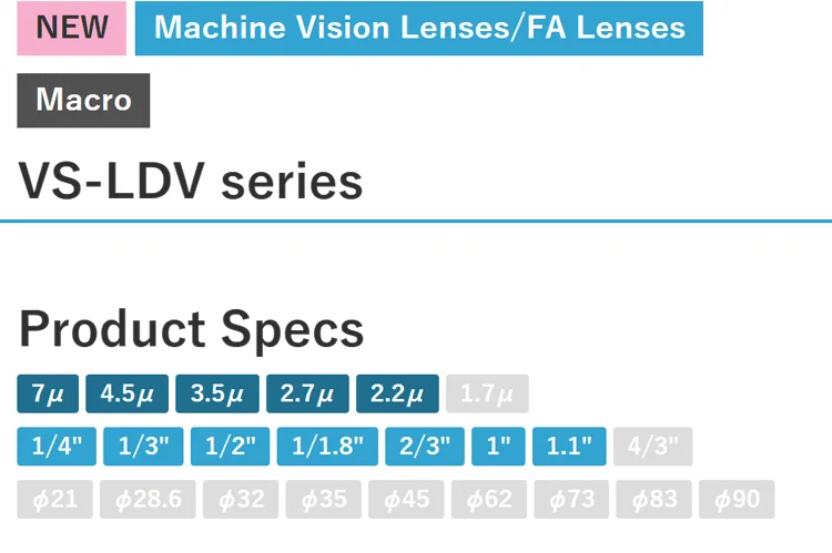 Vs Technology Vs-ldv25 25mm 1/1" Support,Distortionless Macro Lenses ...