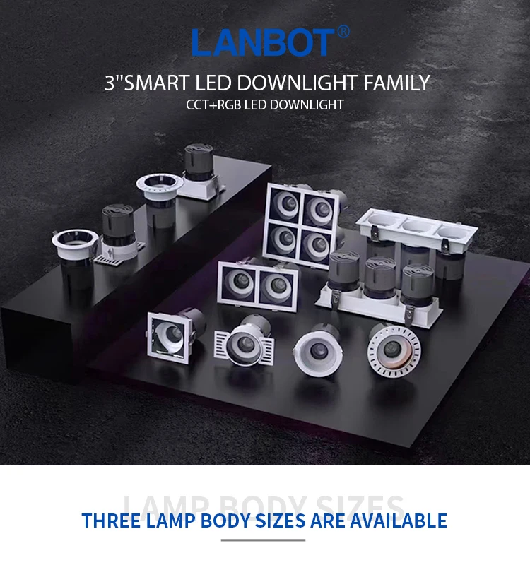 Smart Dimmable Commercial Spotlight Anti Glare Ceiling Led Downlight ...