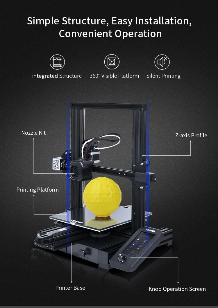 Fast-printing 3d Model Printer Colorful Diy 3d Printer For Precise ...