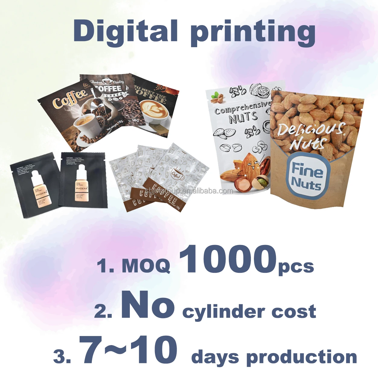 Biodegradable Kraft Paper PLA Zipper Lock Powder Packet