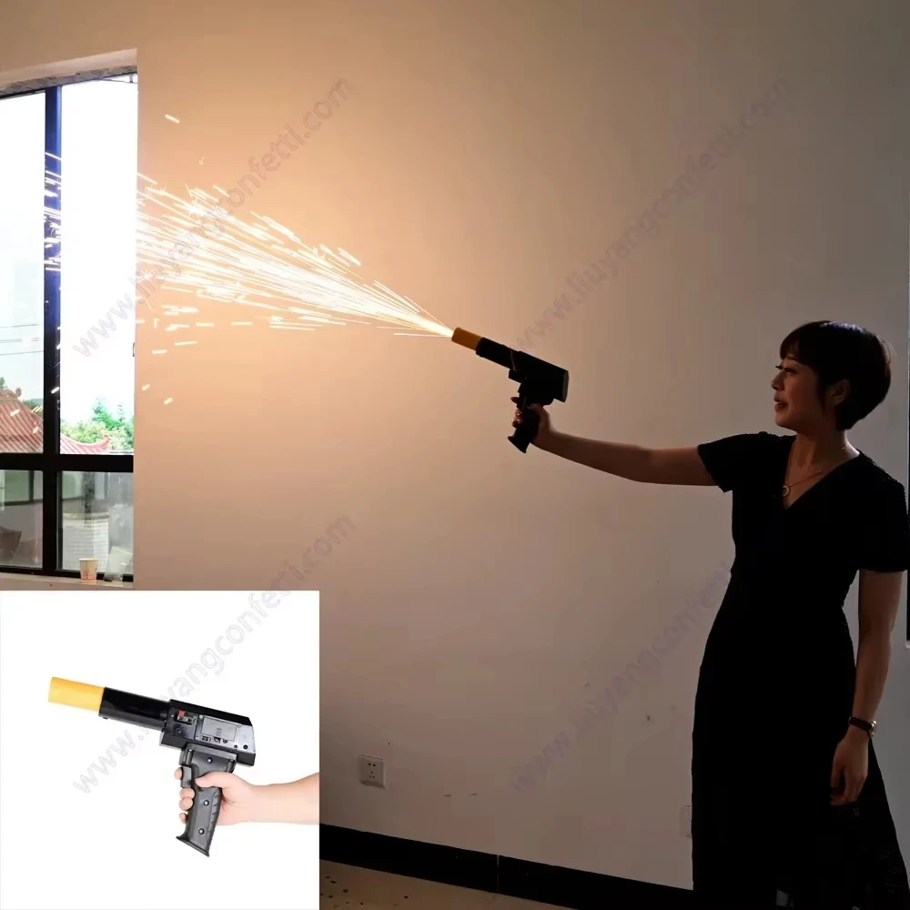 Hand Hold Cold Pyro Gun for Wedding Cold Spark Fountains