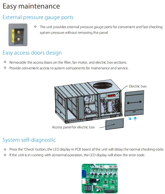 Midea R410a Rooftop Package Unit - Efficient Cooling Solutions