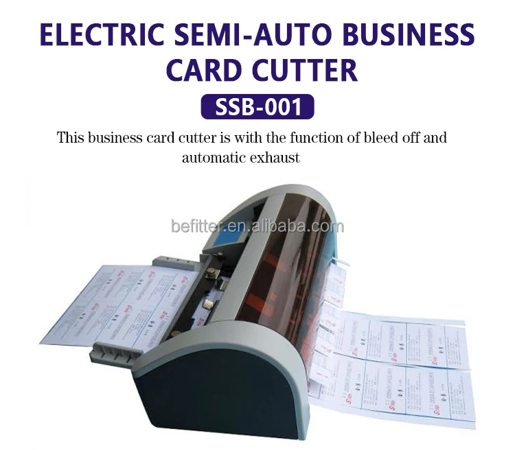 SSB-001 New Type Electric Business Card Cutter / Name Card Cutter ...
