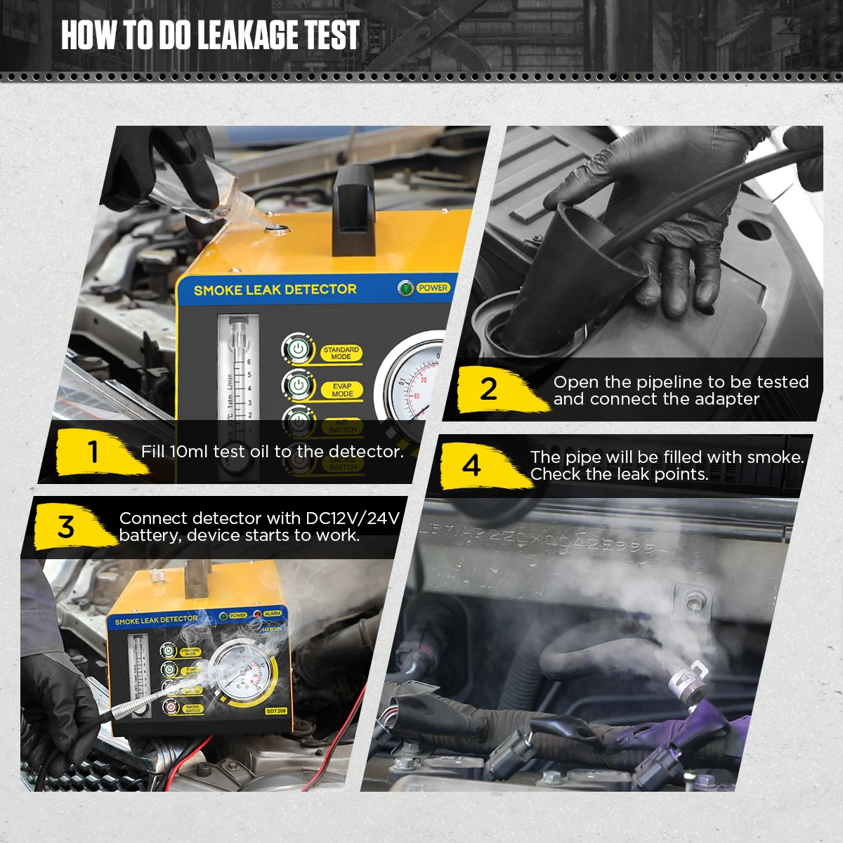 Autool Smoke Leak Detector - Efficient Evap Diagnostics