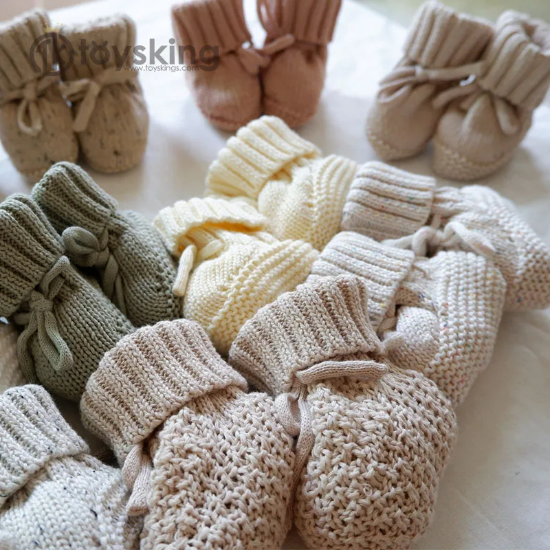 Hand Knitted Crochet Baby Booties Present Newborn Unisex Toddler Baby ...