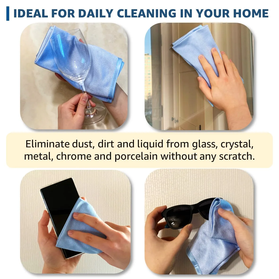 Welcron Microfiber 청소 피복은 린트천,먼지,또는 먼지,한국에서 한 닦기를 위한 완벽한 넝마를 붙잡을 것이다 ...