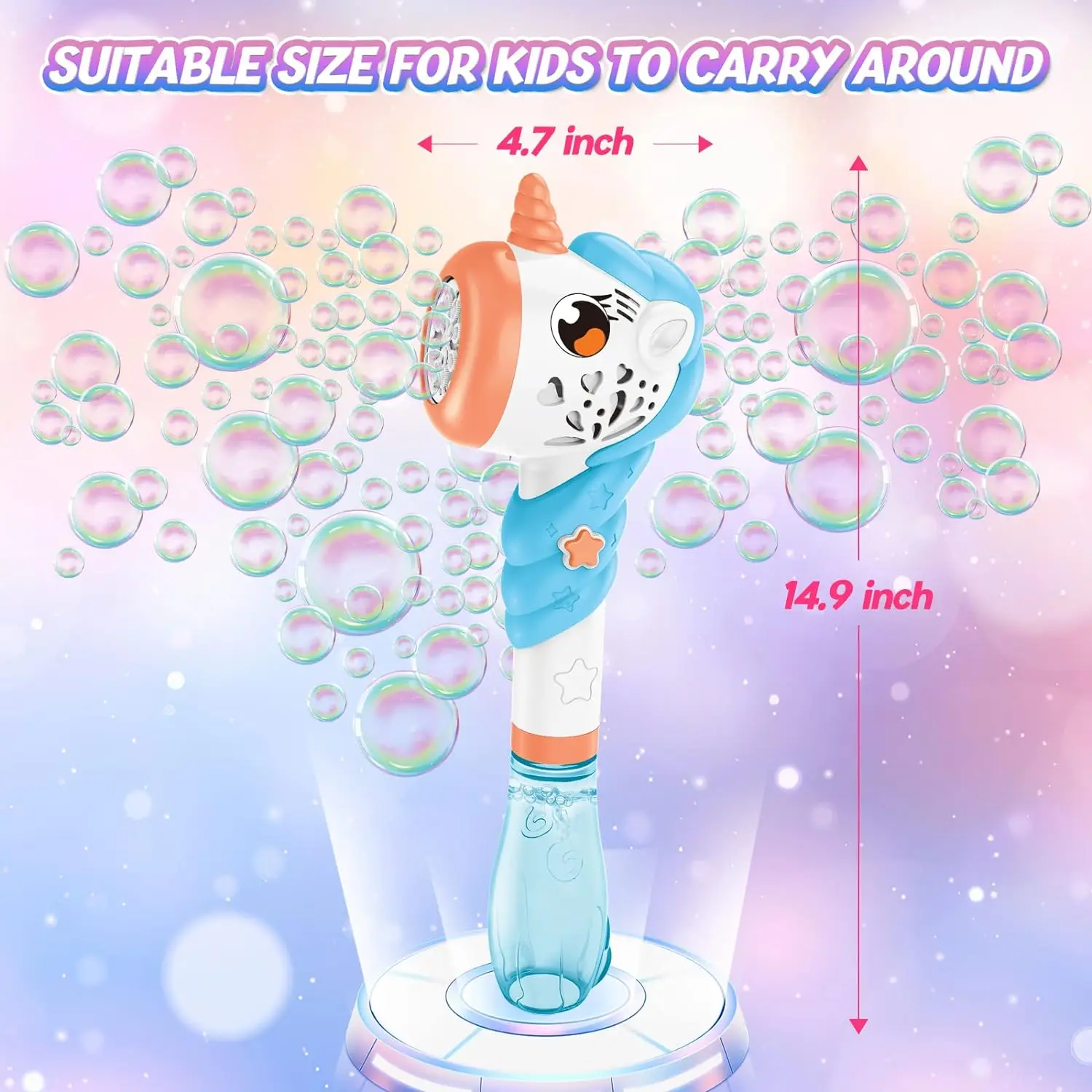 Unicorn Bubble Wands For Kids Bubbles Party Favors Summer Outdoor Toys Cartoon Unicorn Bubble ...