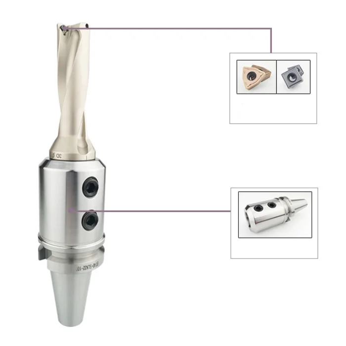 CNC Broca Con Inserto Para Torno 2d 3d 4d 5d Indexable U Drill
