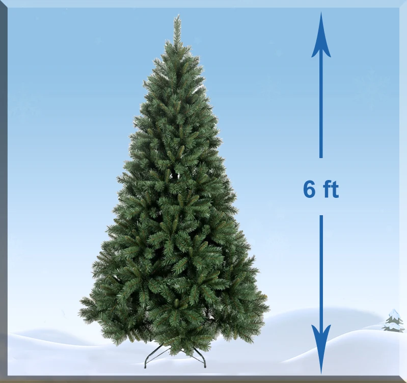 Wholesale 6ft Green Hinged Pe Pvc Mixed Artificial Christmas Tree - Buy ...