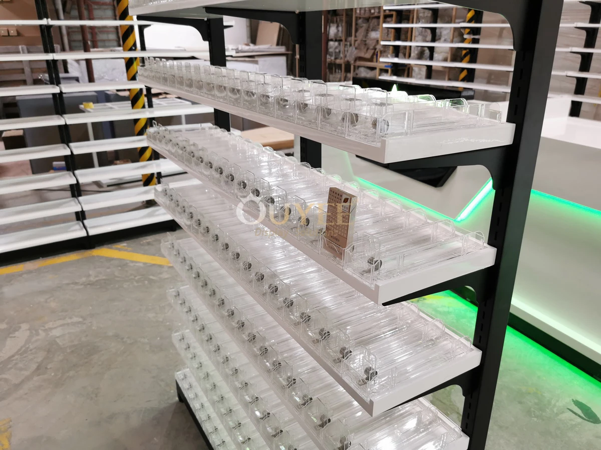 Retail Display Case Tobacco Display Rack Dispensary Hookah Lounge ...