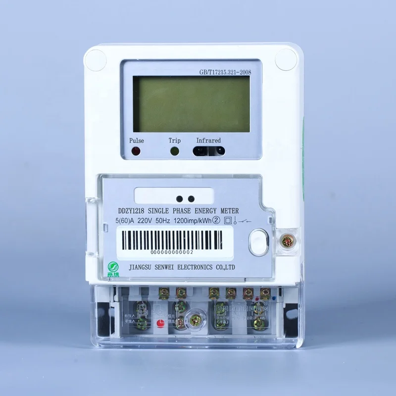 Electric Meter Reasonable Price Digital Kwh Meter Ic Card Single Phase ...