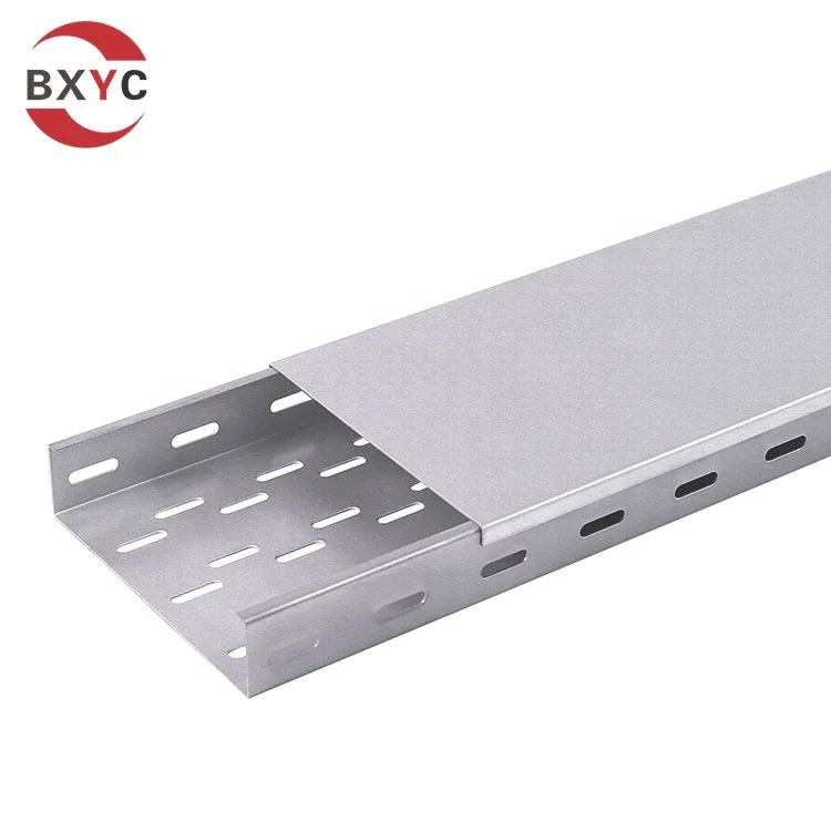300*100mm Fireproof Cable Tray Powder Coated Perforated Cable Tray with ...