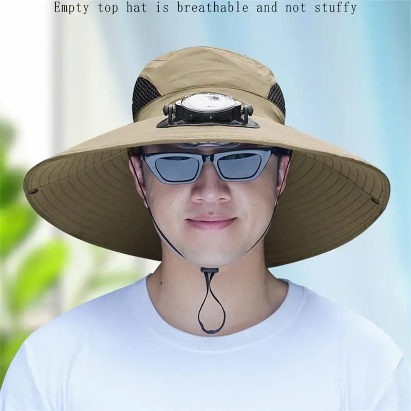 Solar Energy Cap - Hat with Fan and Solar Panel Charger