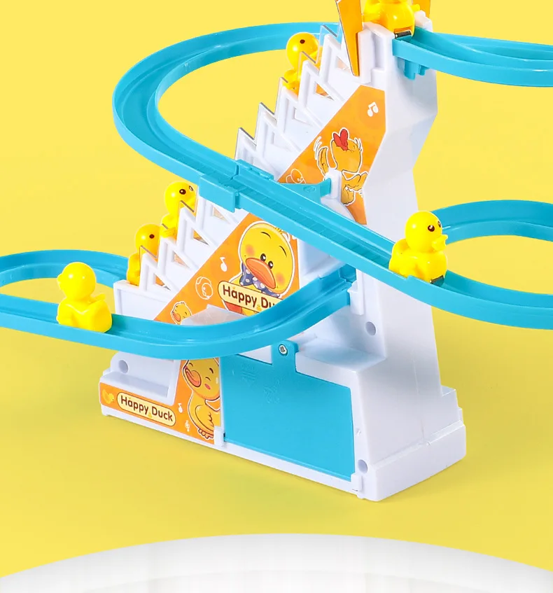 Douyin Same Style Duck Stair Climbing Electric Sound And Light Slide ...