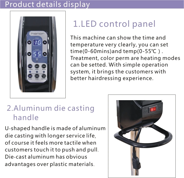 Wall Mounted Color Processor Far-infrared Hair Accelerator hang on the ...