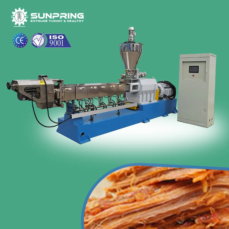 SunPring tvp protein extruder tvp textured vegetable protein machine ...