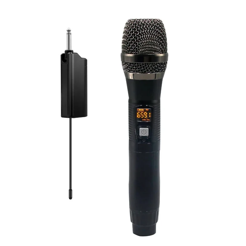 Professional Portable Handheld Uhf Microphone Good Sound Quality With ...