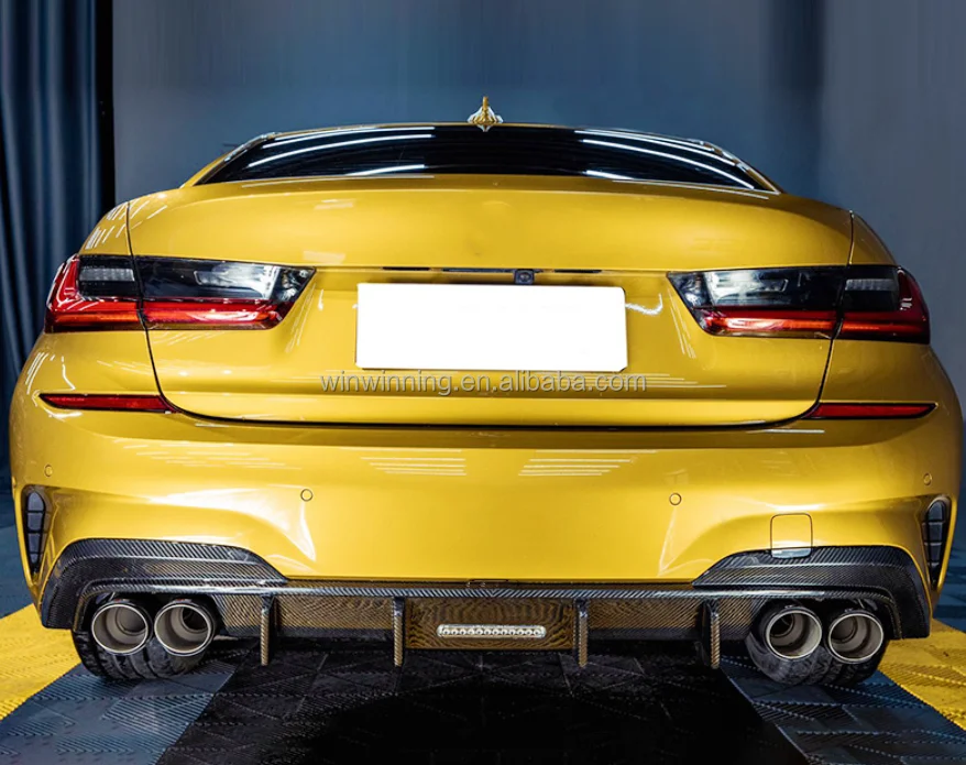 Takd Style Carbon Fiber Rear Diffuser for BMW 3 Series