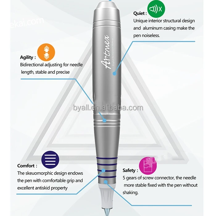 Digital Pmu Mts Permanent Makeup Tattoo Microneedling Machine With 10 ...