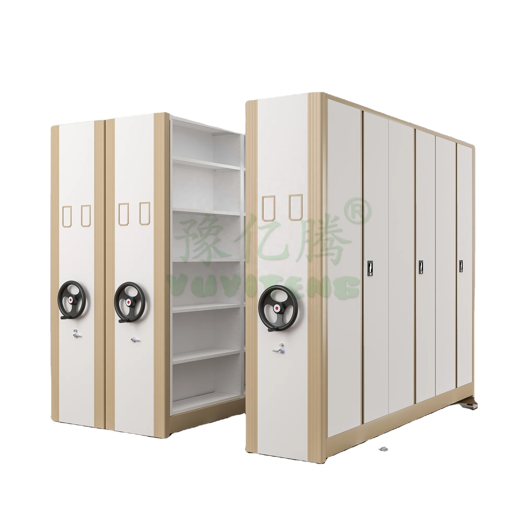 Metal Movable Shelving Mobile Steel File Compactor Steel Mobile ...