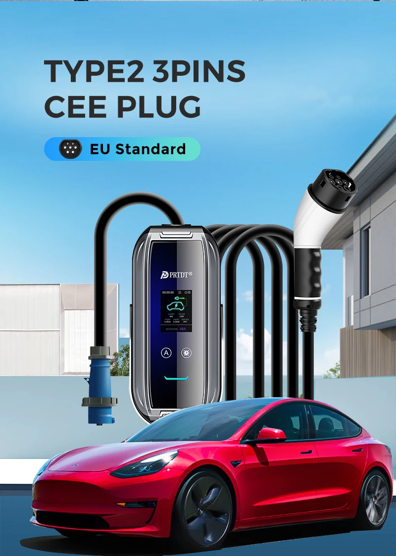 PRTDT Portable EV Charger - Fast, Reliable, and Efficient