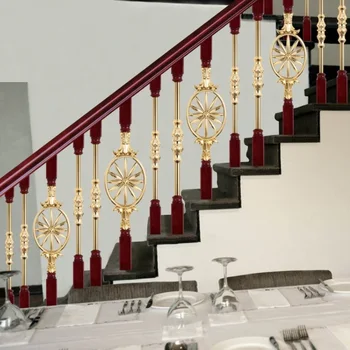 Antique Balustrade Fence Bronze Stair Handrail Copper Stair Railing ...