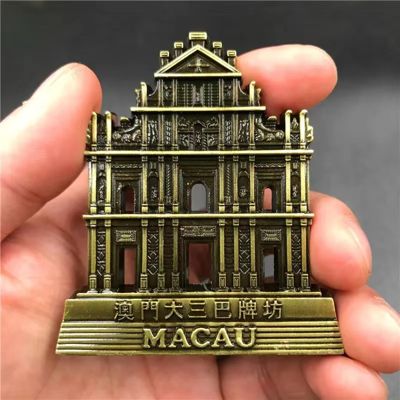 Macau Dasan Bus Tourist Souvenir Refrigerator Sticker Baking Paint to ...