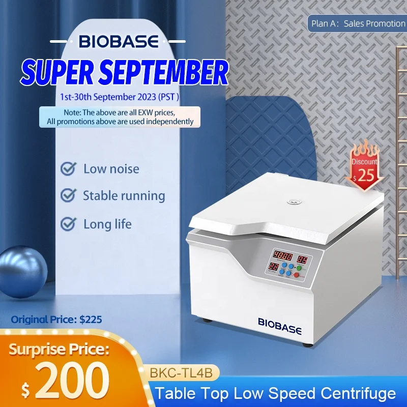 Biobase Tabletop Centrifuge Low Speed Bkc-tl4b In Stock Table Top Centrifuge With Door Cover ...