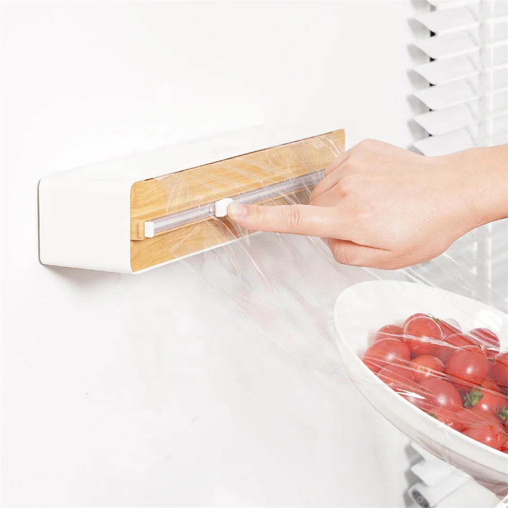 Biumart Plastic Wrap Dispenser Modern Creative Design Magnetic Wall ...