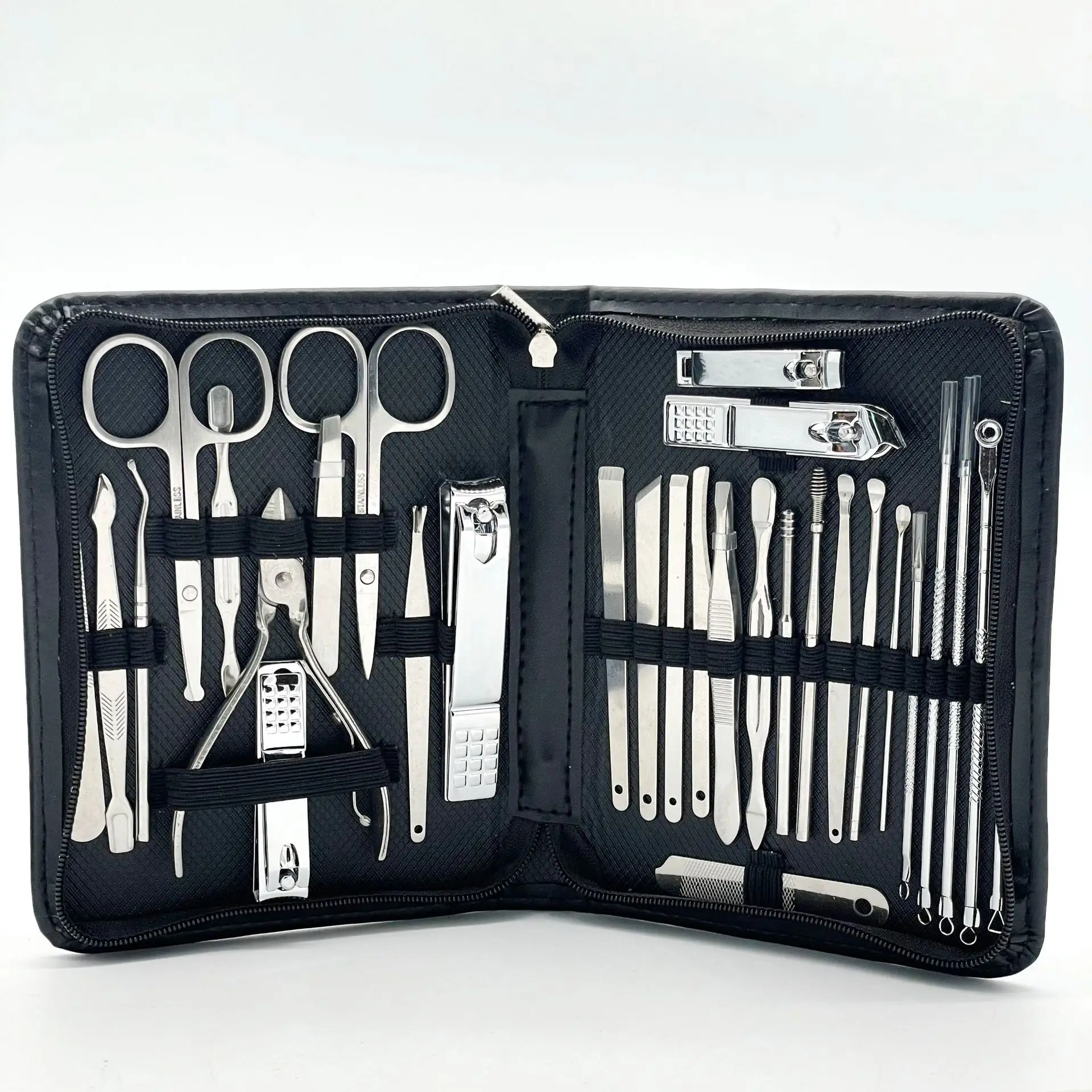 14-Piece Premium Stainless Steel Nail Tools Manicure & Pedicure Set ...