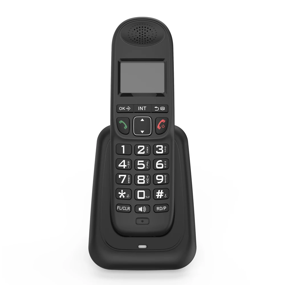Custom Handheld Handset Dect 6.0 Telephone With Fixed Base Unit Rj11 ...
