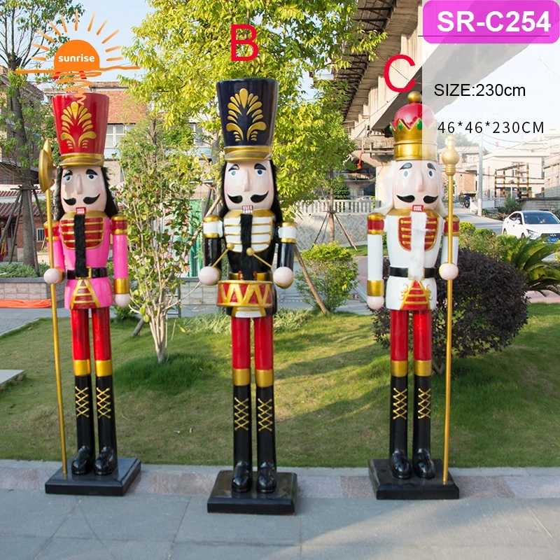 Fiberglass Nutcracker Army Soldier 6-foot Large Resin Custom Outdoor Christmas Sculpture - Buy ...