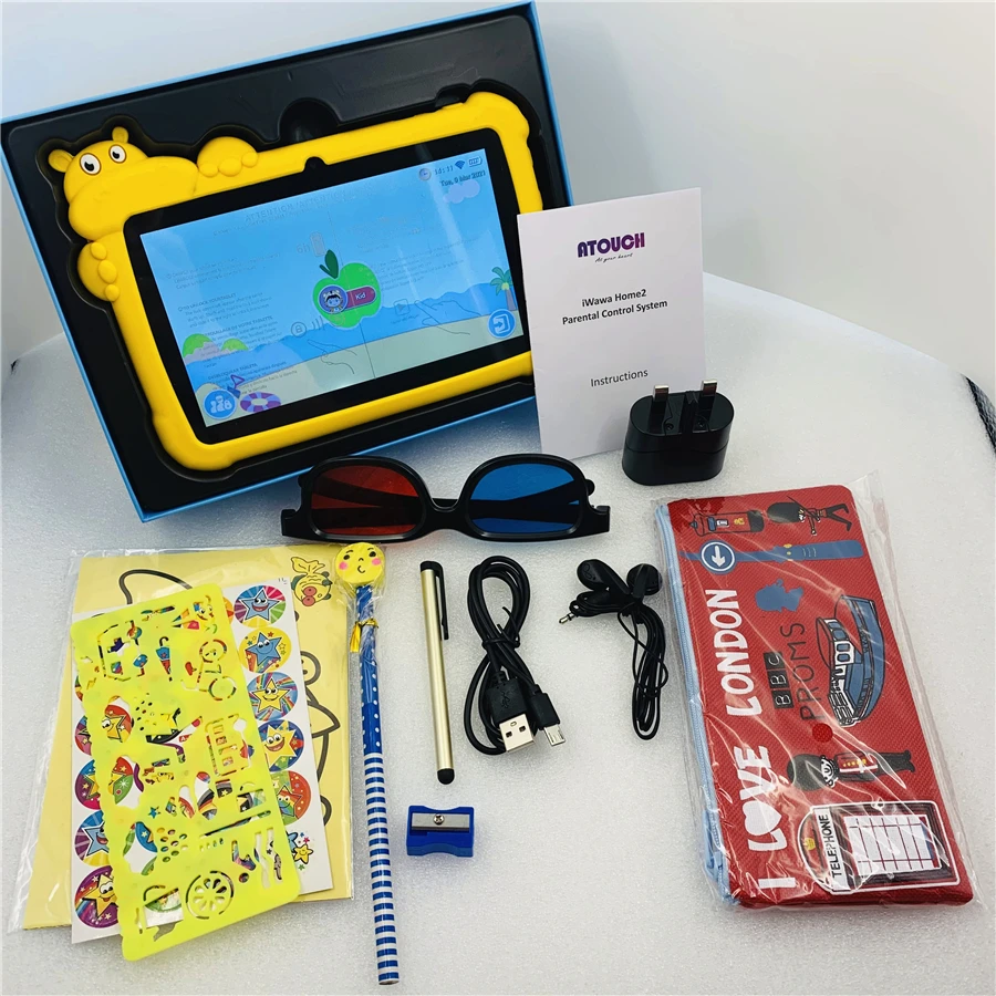 ATOUCH K91 Kids Tablet - Quad Core, Shockproof, and Fun