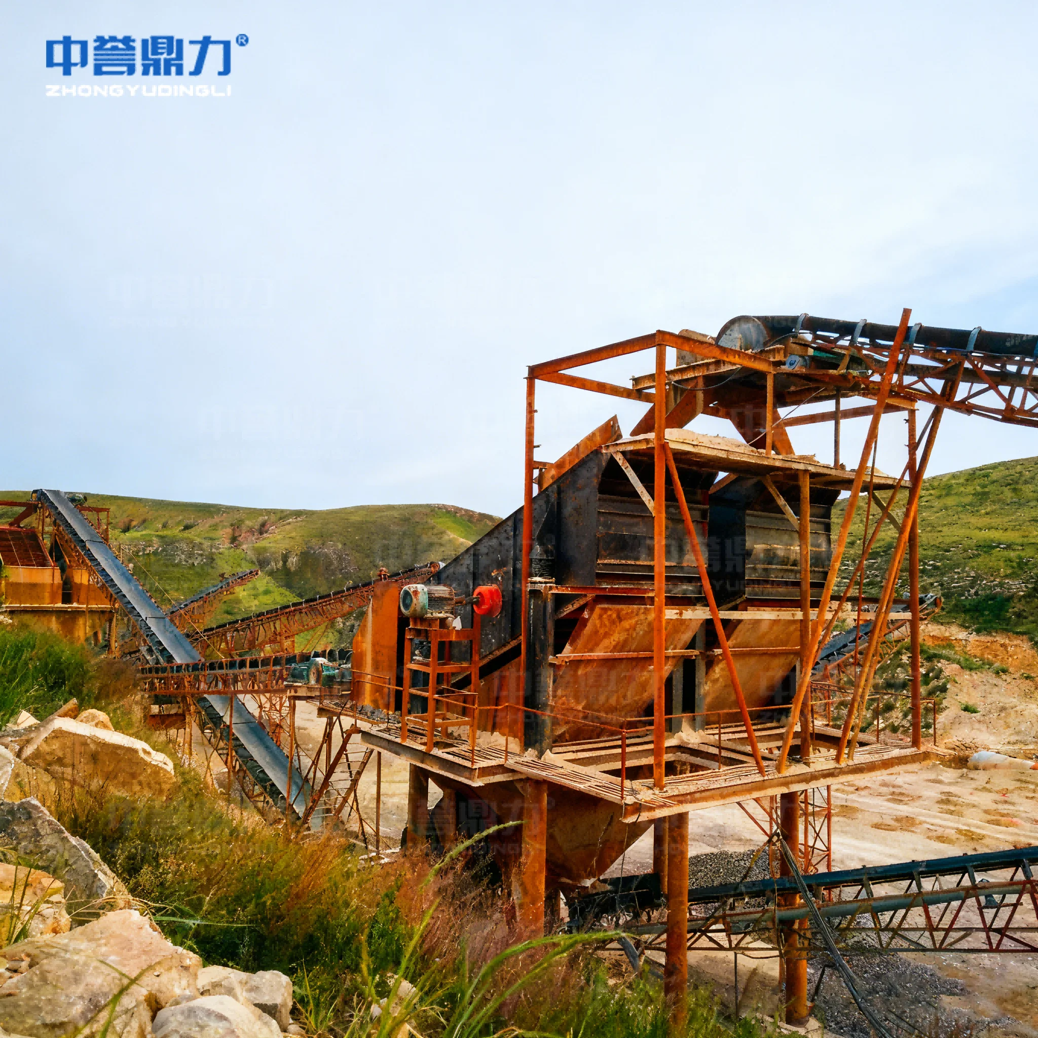 High Efficiency Mobile Aggregate Production Line 1200 TPH for Highway ...