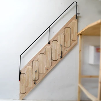 Made Of Solid Pine Wood Invisible Stairs Space Saving - Buy Wood,Stairs ...