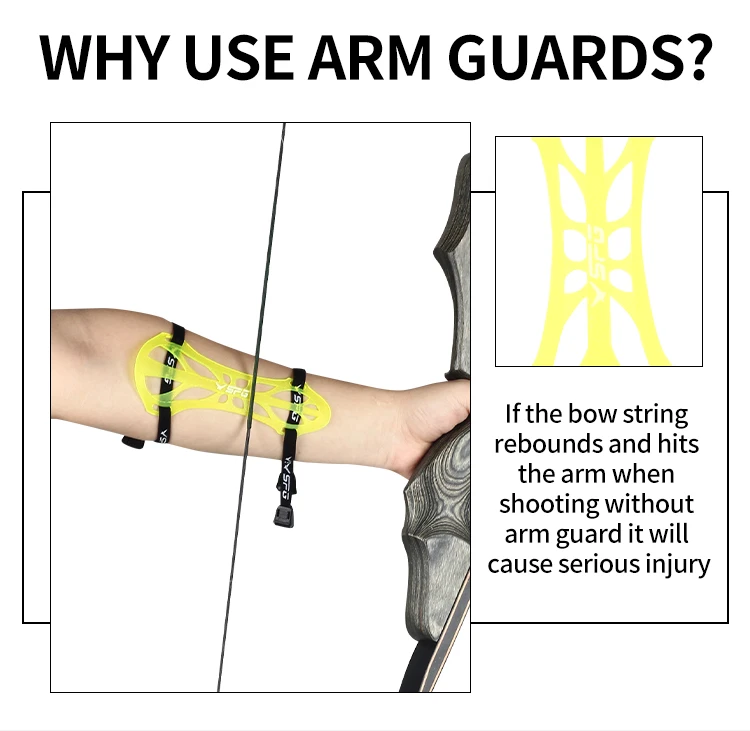 New Carbon Nylon Arm Guard Bow Arrow Archery Bandage Recurve Compound ...