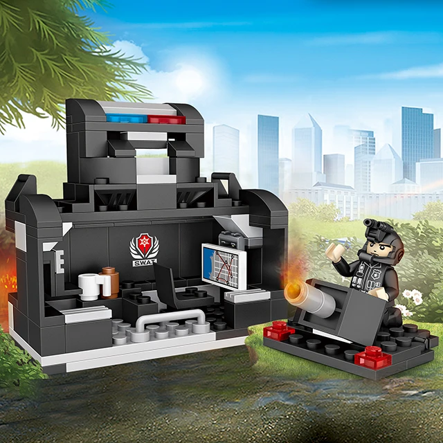 COGO 8 in 1 Police Building Blocks Set - Fun, Educational Plastic ...